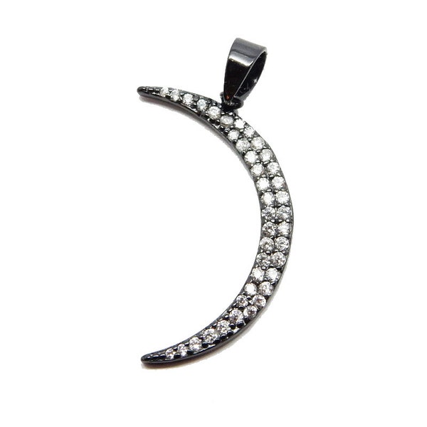 Half Moon Pendant - Etsy