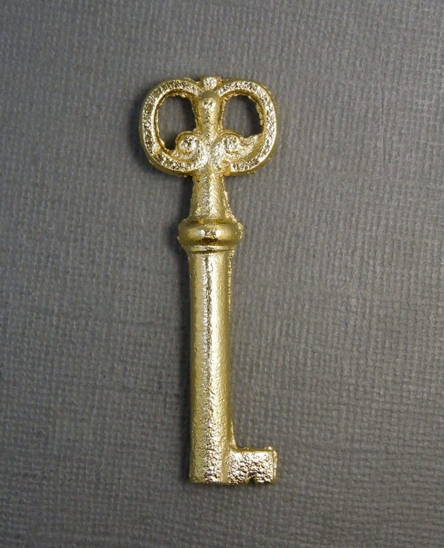 Key Pendant Antique Key Pendant With 24k Gold Electroplated - Etsy