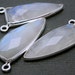 Rainbow Moonstone Dagger Shaped Double Bail Pendant Sterling Silver ...