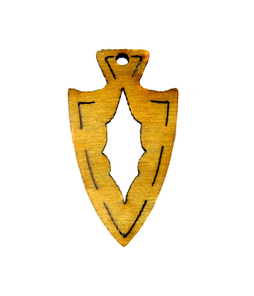 2 Pieces Wood Pendant- Wooden Arrowhead Pendant-- Baltic Birch ...
