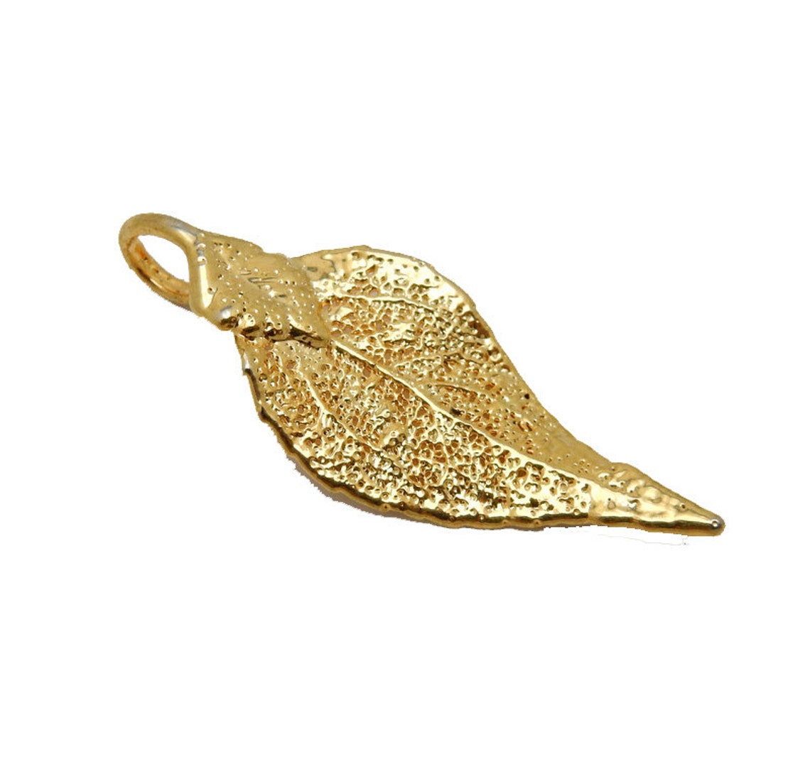 American Hornbeam Leaf Lovely 24k Gold Electroplated Leaves | Etsy