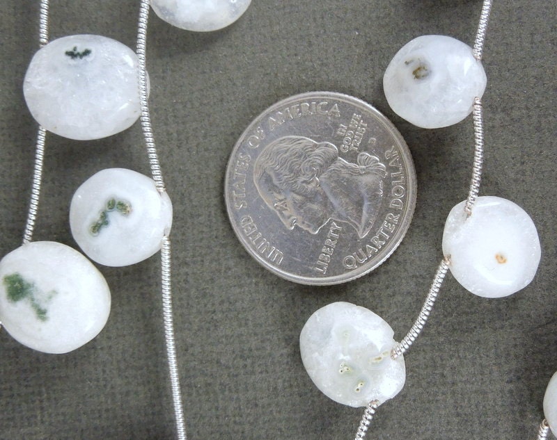 Solar Quartz Beads-- Oval Solar Quartz Beads- FULL STRAND (S107B5-02 ...