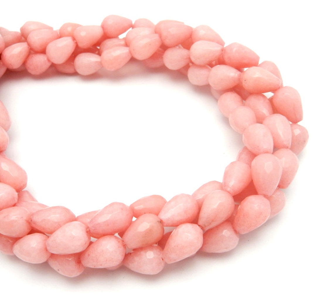 Light Pink Jade Quartzite Beaded Strand -- 1 STRAND (S93B1-01A) - Etsy