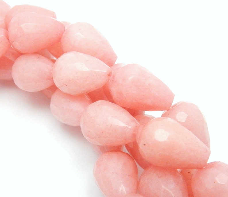Light Pink Jade Quartzite Beaded Strand 1 STRAND | Etsy