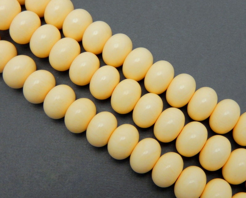 Beautiful Light Yellow Colored Round Beads 14mm Light | Etsy
