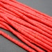 Coral Color Beads-- Dyed Coral 4mm X 3mm Tube Heishi Beads -- 1 STRAND ...