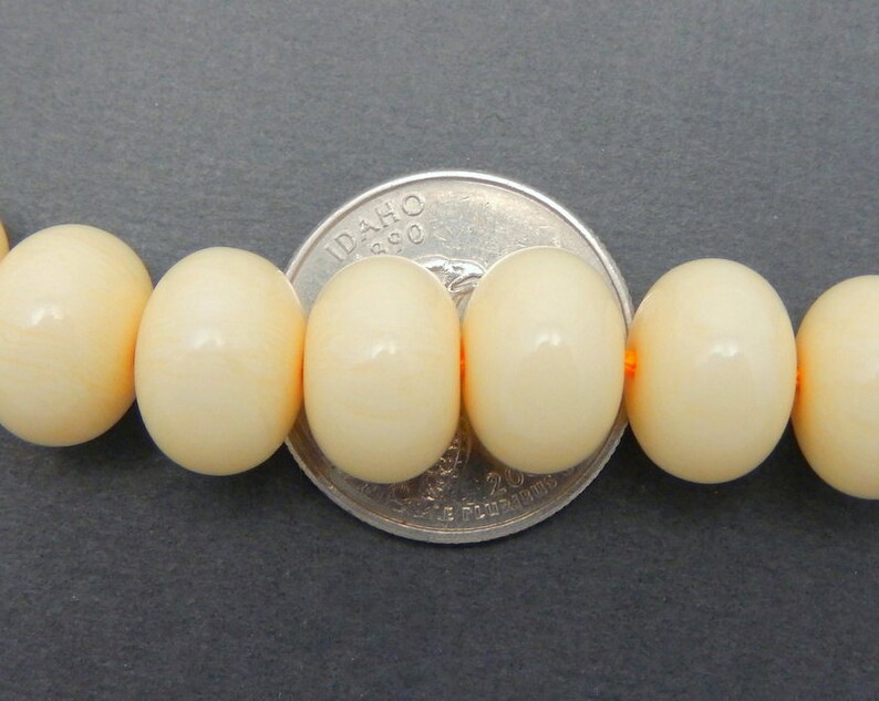 Beautiful Light Yellow Colored Round Beads 14mm Light | Etsy