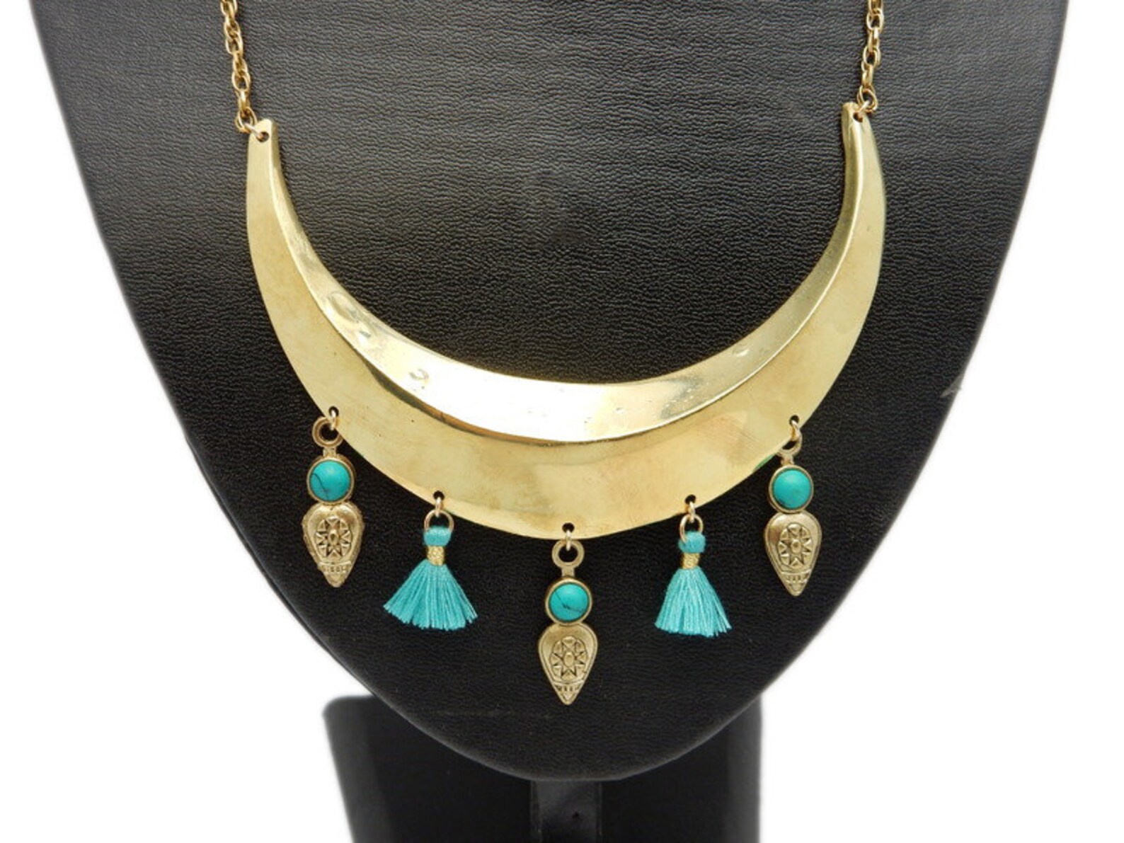 Halsi Pendant Tibetan Style Gold Toned Brass Halsi Pendant - Etsy