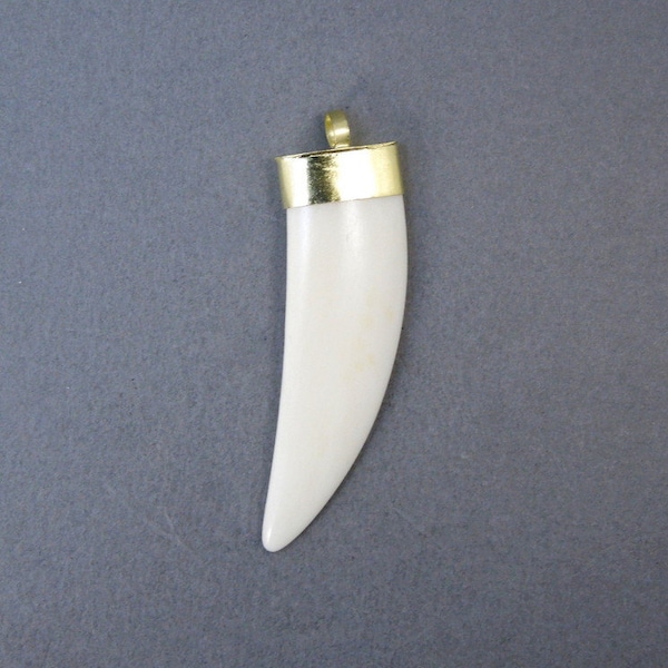 White Bone Horn - Etsy