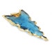 Blue Glass Arrowhead Pendant With Electroplated 24k Gold Edge (S99B5 ...
