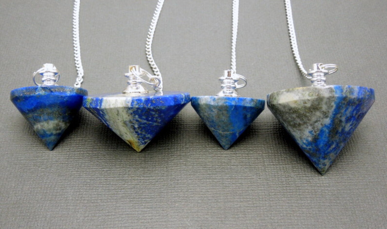Lapis Lazuli Point Pendulum Pendant-- Lapis Lazui Point Pendant With ...