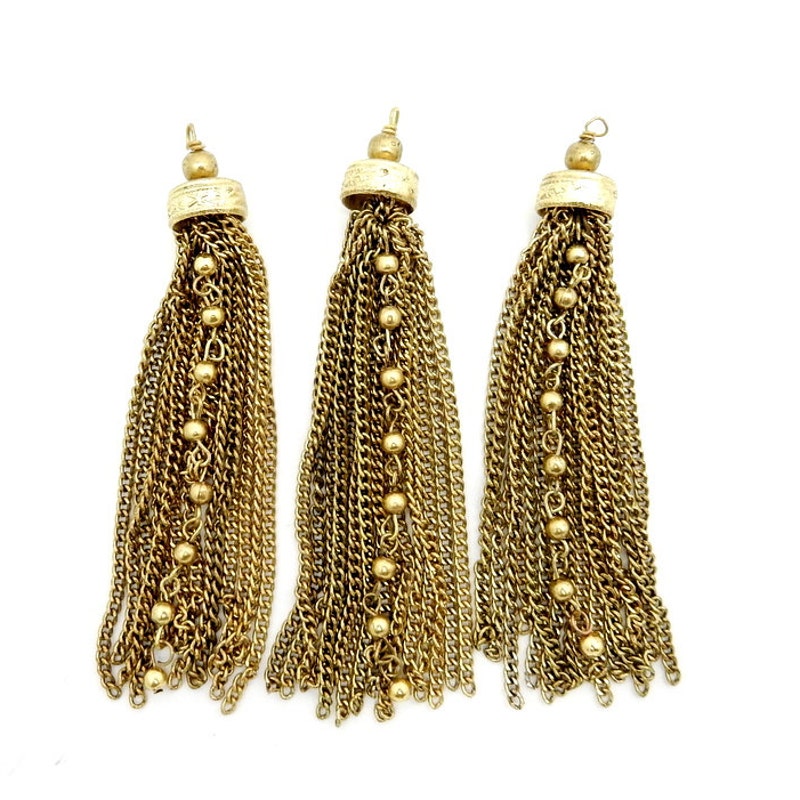 Gold Tone Tassel - Etsy