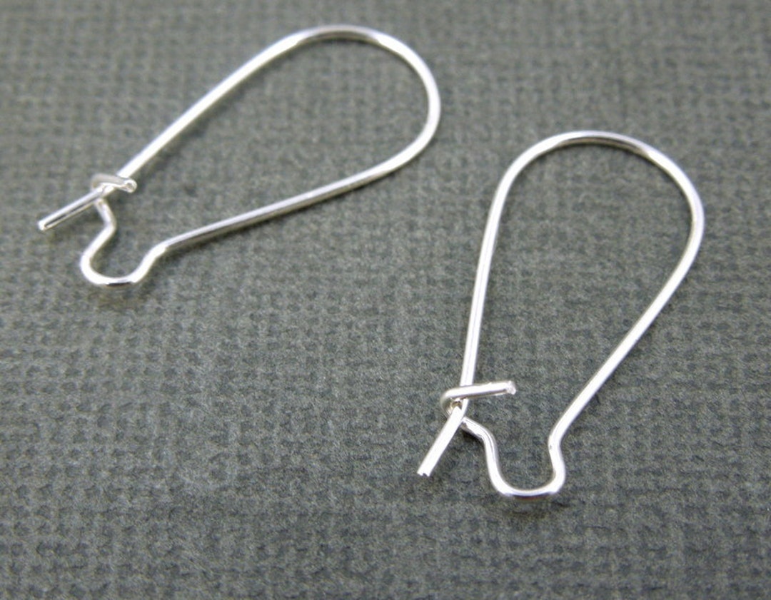 Ear Wires-- Silver Plated Ear Wires Earring Hooks -100 PAIRS (WB- Cmptr ...