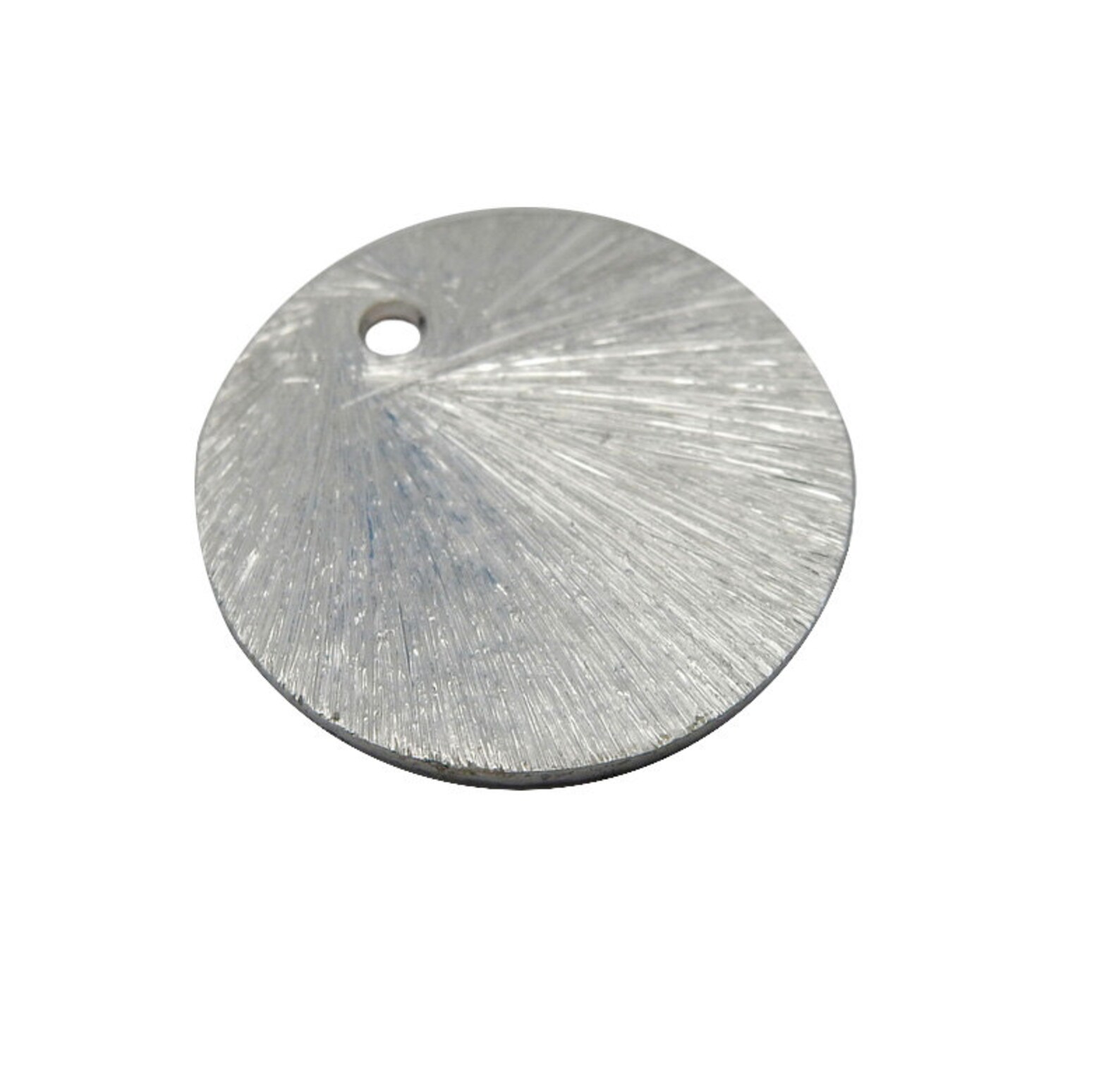 Round Disk Pendant sterling Silver Disk Pendant - Etsy