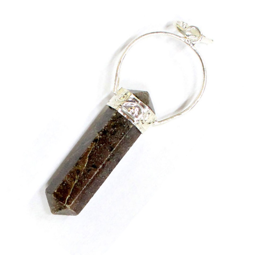 Garnet Point Pendant With Silver Tone Bail S71B10-01 - Etsy