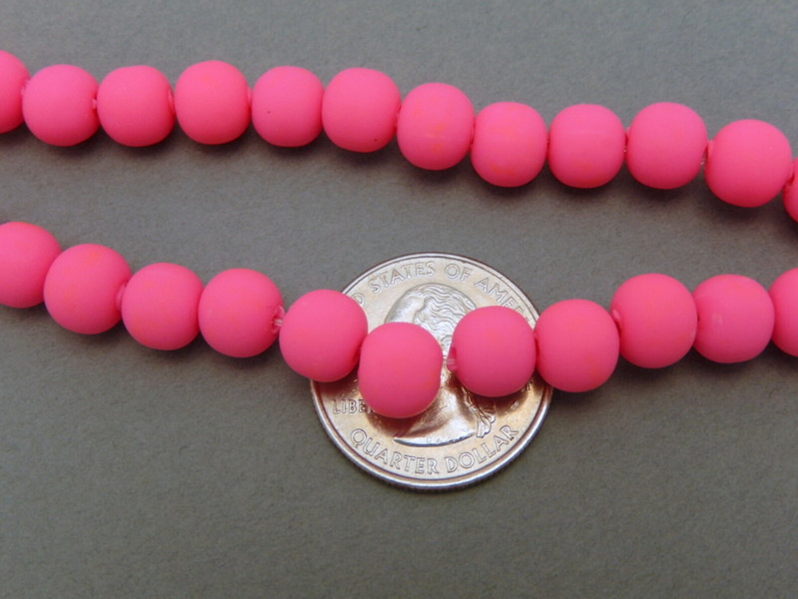Fimo Beads Neon Pink Colored Fimo Bead Strand 1 STRAND S26B2-05 - Etsy