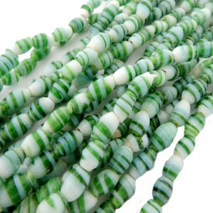 African Togo Green Glass Beads -- BY STRAND (S44B21-02) - Etsy