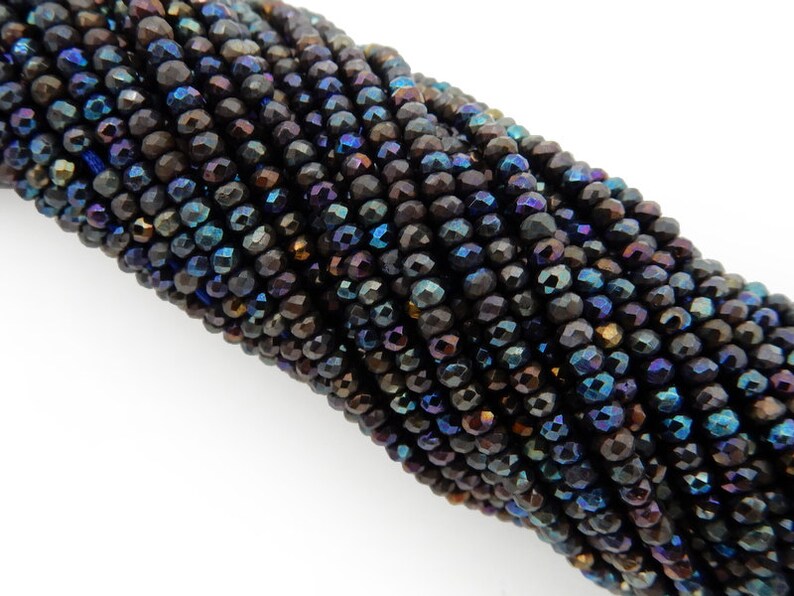 Mystic Rainbow Spinel 3mm Rondelle Beads-- 1 STRAND (s26b1-06) - Etsy