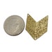 Chevron Connector - Petite Chevron Triple Bail Brass Pendant (S86B11-01 ...