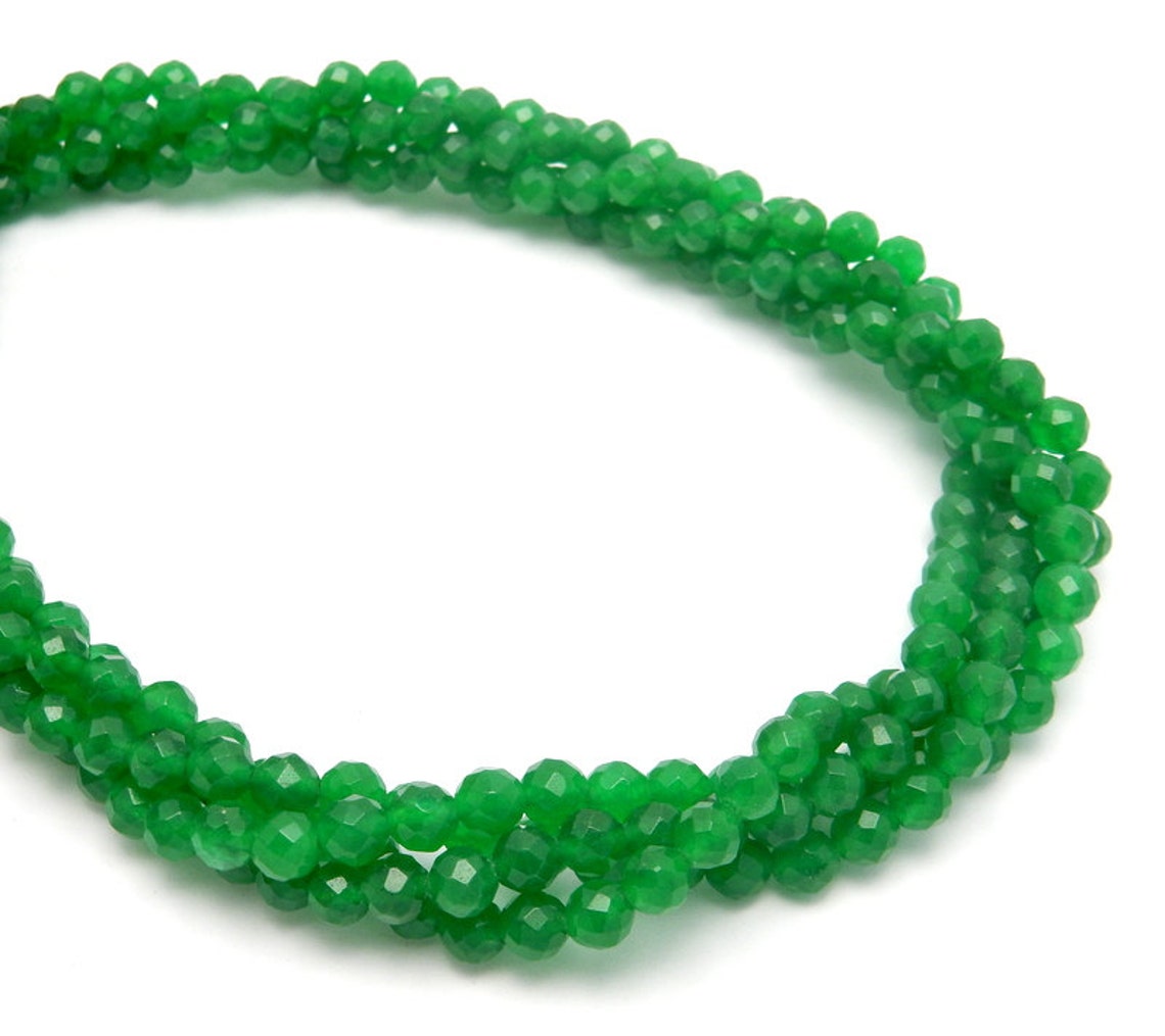 Rondelle Green Agate Beads 6mm Green Agate Round Beads - Etsy
