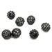 Tiny Rhinestone Sphere Bead/pendant - Oxidized Sterling Silver Pendant ...