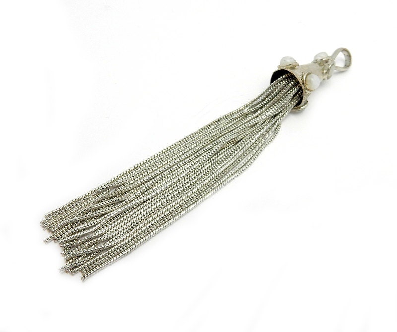 Tassel Pendant Silver Toned Tibetan Style Tassel Pendant - Etsy