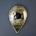 Tibetan Brass Pendant- Brass Engraved Shield Pendant (S53B13-03) - Etsy