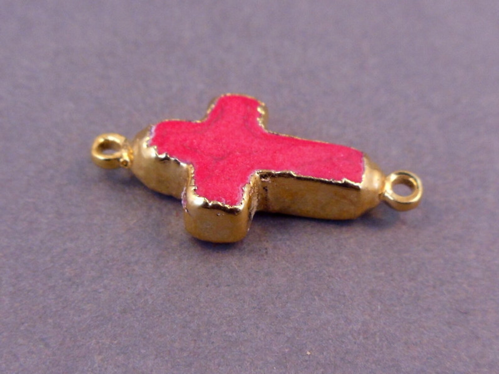 Sideways Cross Link Side Ways Cross Pink Connector Edged - Etsy