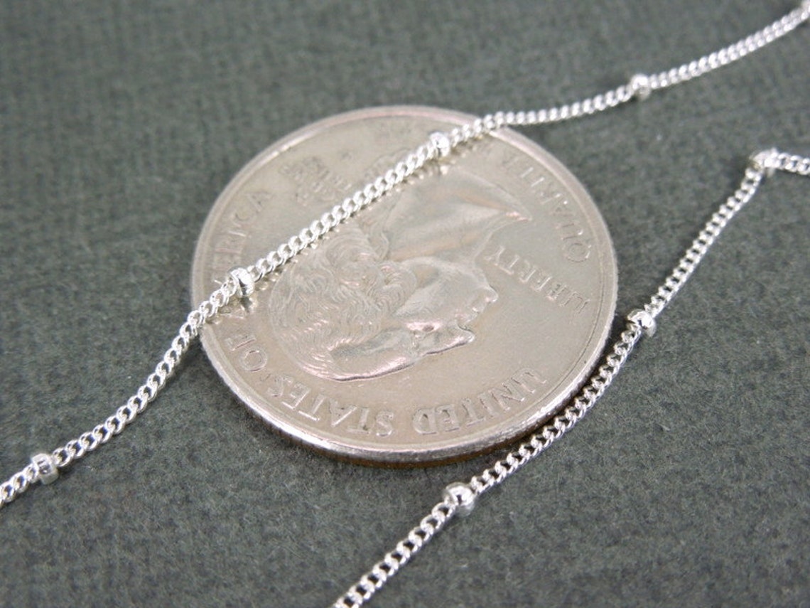 5 Chains Sterling Silver 16 Satellite Finished Chain - Etsy