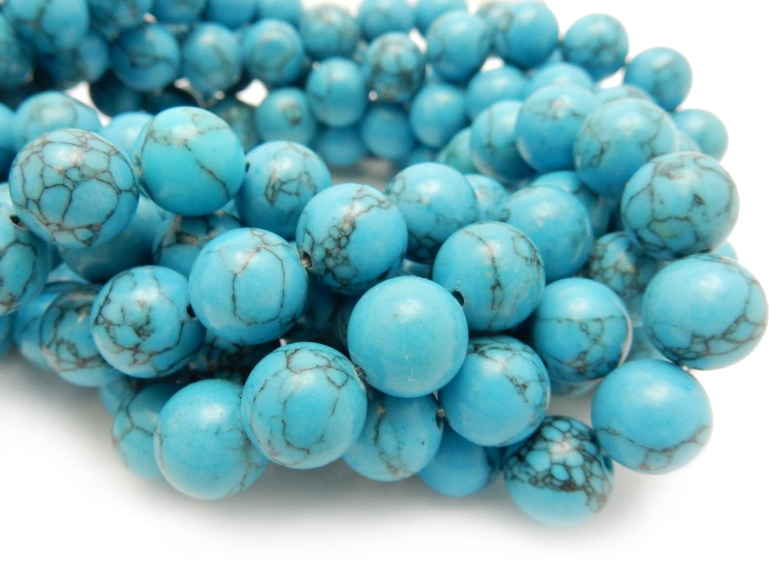 Blue Howlite Beads FIVE 5 STRANDS Beautiful 10mm - Etsy