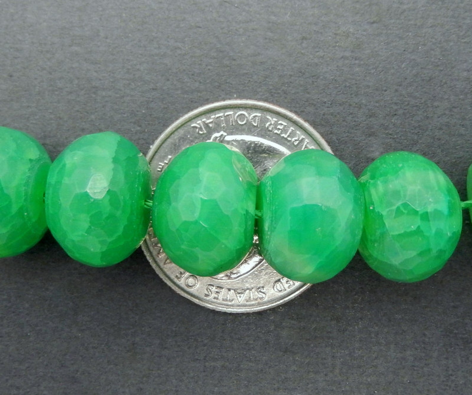 Amazing Round Green Agate Beads 16mm Round Green Agate Beads - Etsy