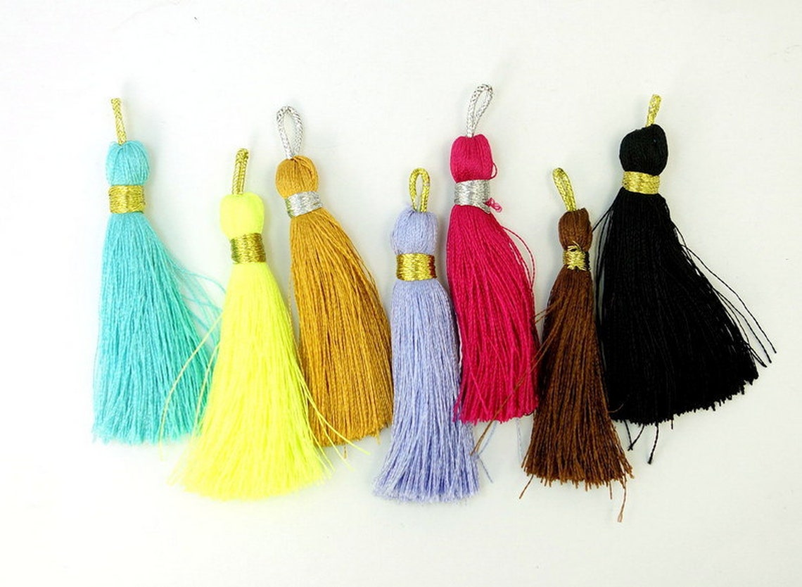 5 Pcs Tassel Pendant MAGENTA Colored Tassel Pendant 5 - Etsy