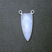 Rainbow Moonstone Dagger Shaped Double Bail Pendant Sterling Silver ...