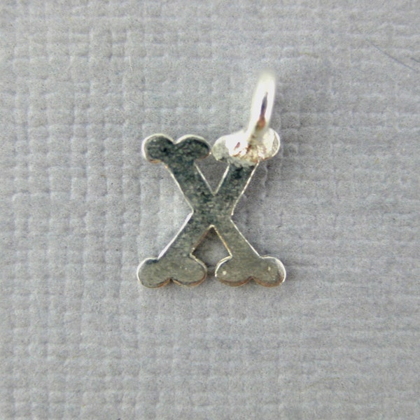 X Initial Pendant - Etsy