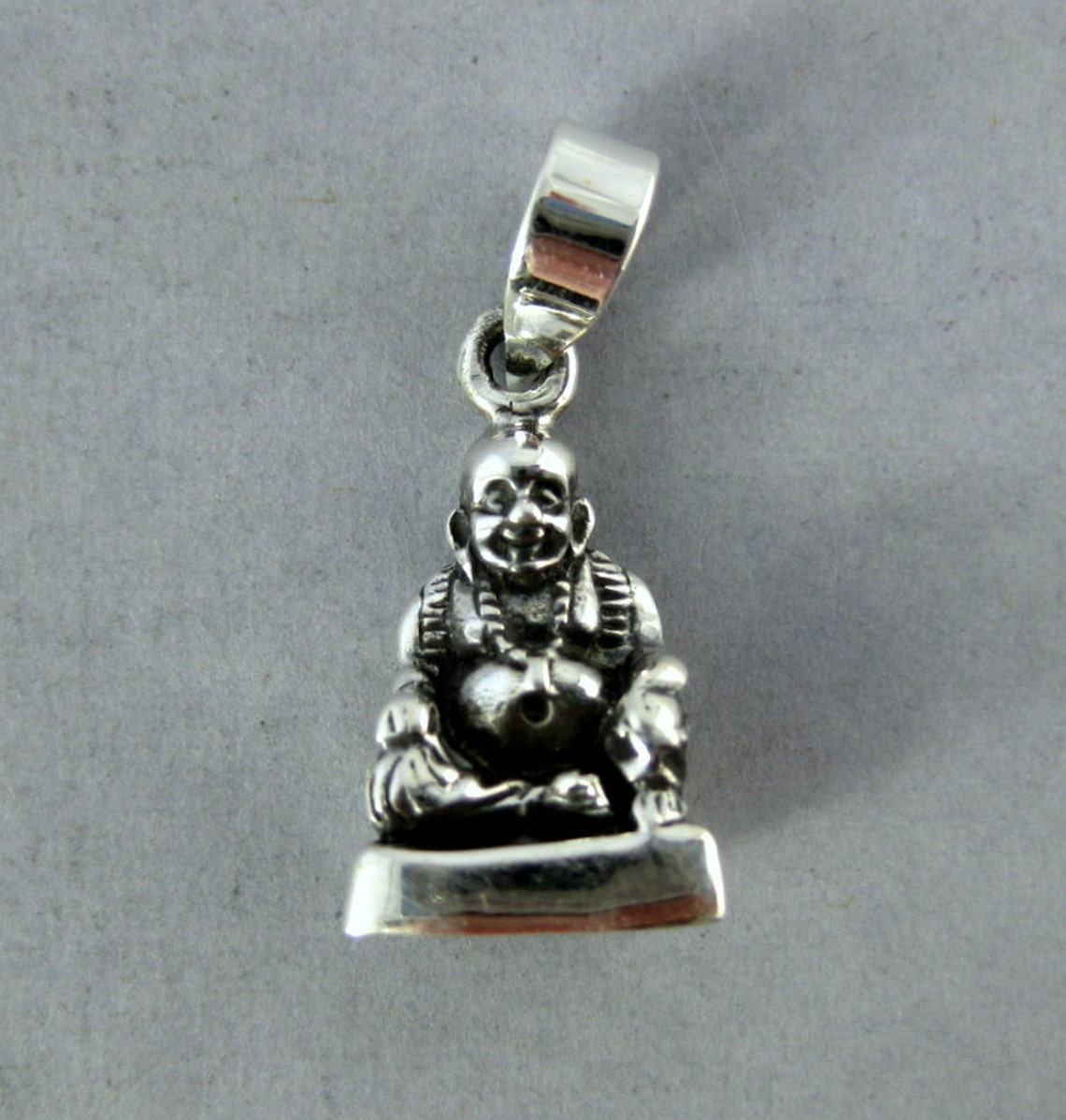 Sterling Silver Seated Buddha Buddah Charm Pendant (S36-B3-05) - Etsy