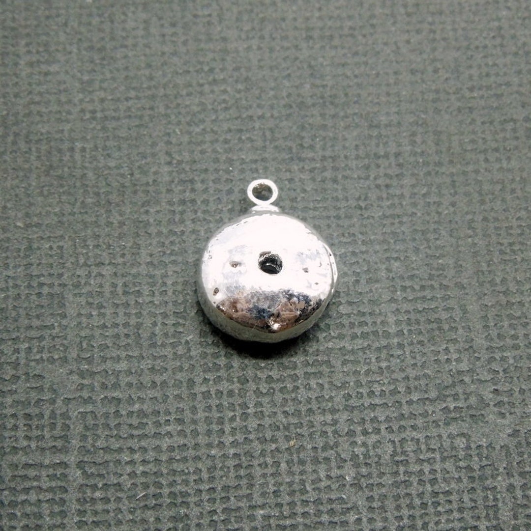 Puka Muschel Anhänger mit galvanisiertem Sterling Silber - Etsy.de