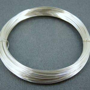 Silver Wire-- 24 GA Silver Tone Round Half Hard Wire-- PER SPOOL- 60-75 ...