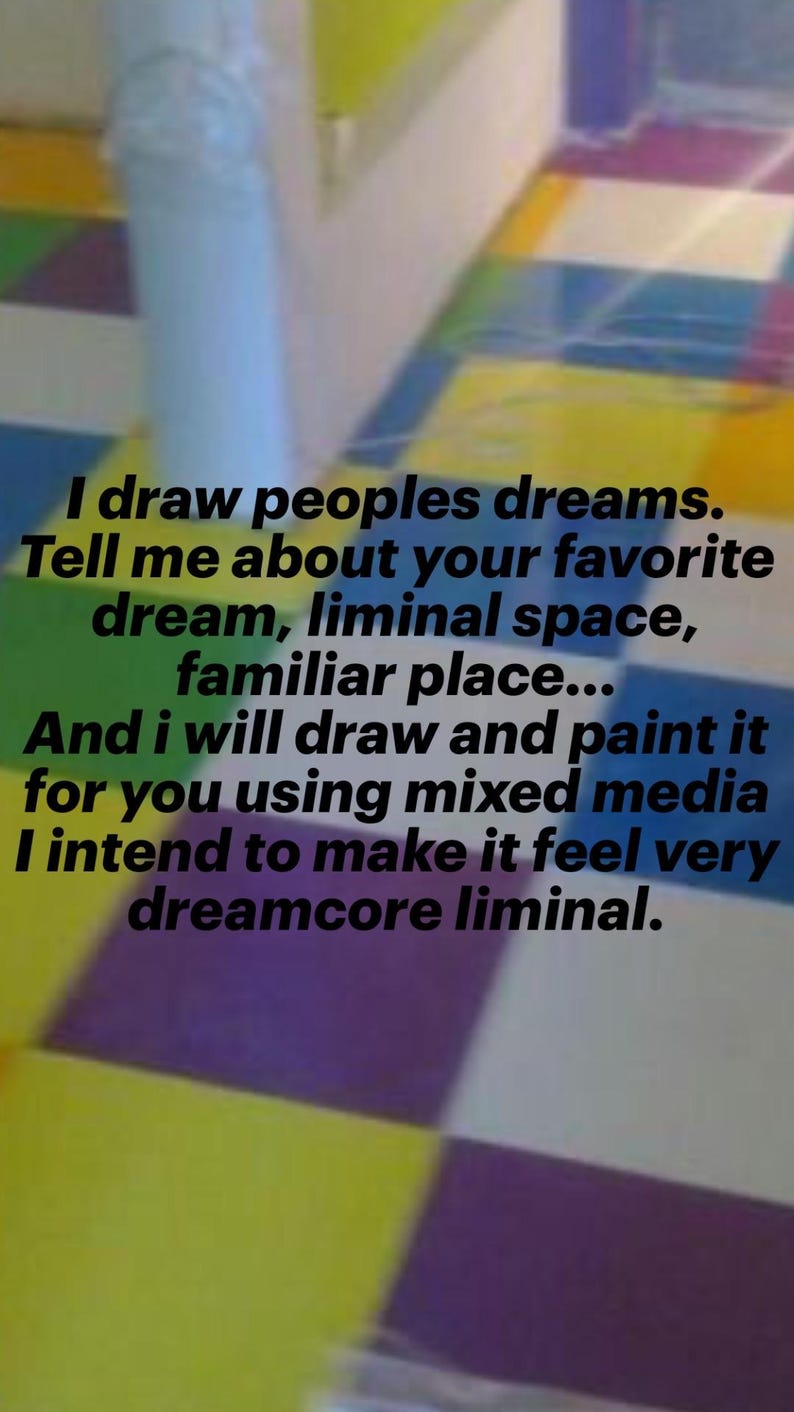 I Will Draw Your Dreamscape (and Liminal Spaces) - Etsy