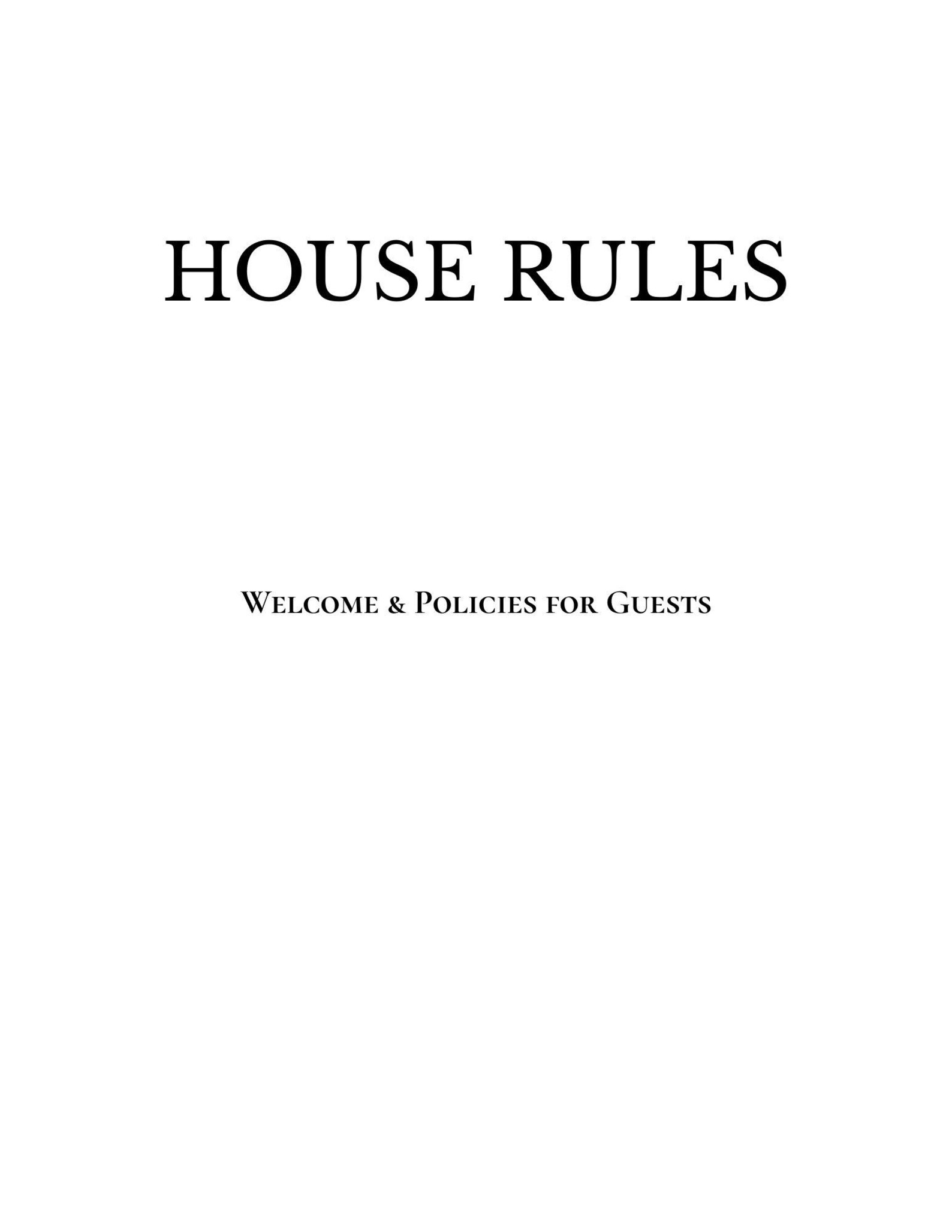 Editable Airbnb House Rules Template – Designed for Vacation Rental ...