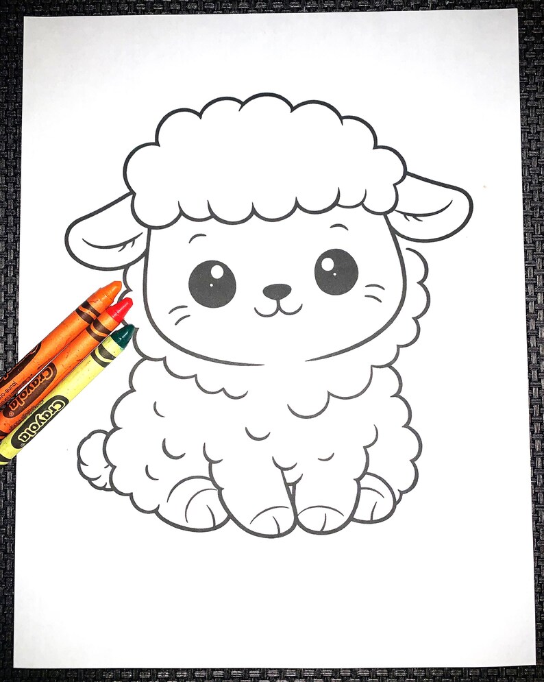 Farm Animal Coloring Pages for Toddlers Ages 2–4 | Cute Printable ...