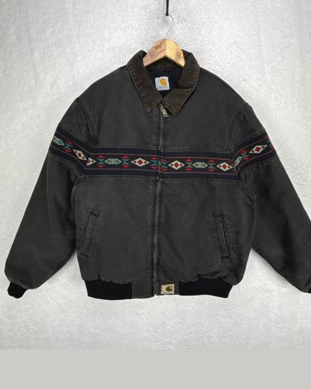 Carhartt Santa Fe Canvas Bomber Jacket – Aztec Print, Boxy Fit - Etsy