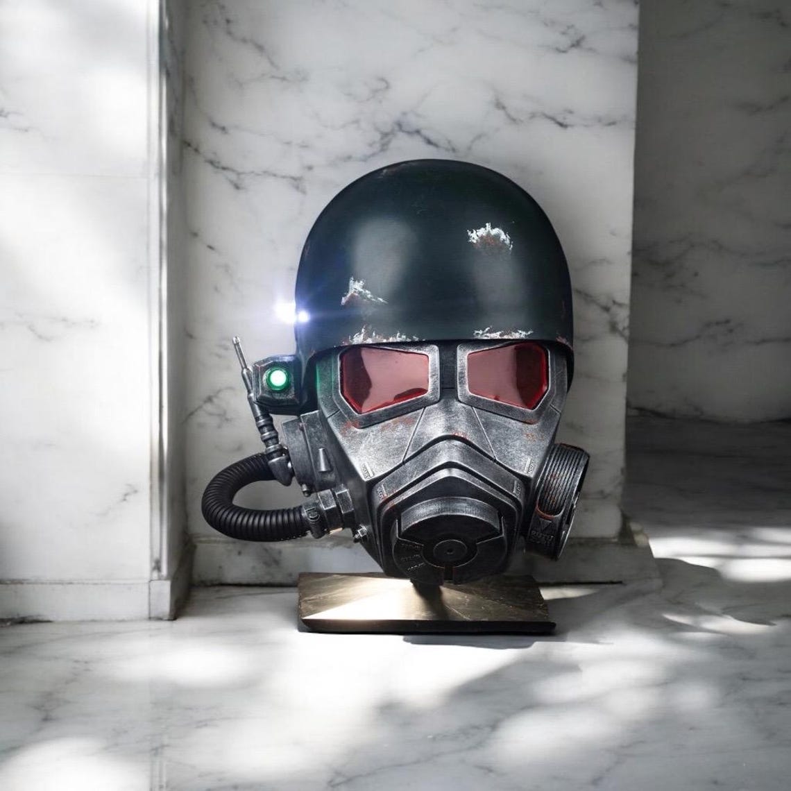 NCR Ranger Helmet | Tactical Gas Mask Helmet Cosplay | Handmade Costume ...