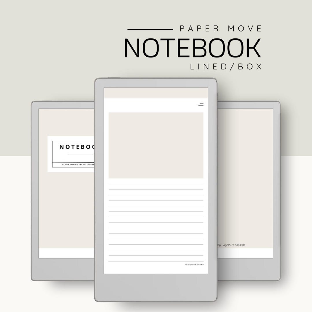 Notebook for Remarkable Pro Move, Minimalist Design, Remarkable Move ...