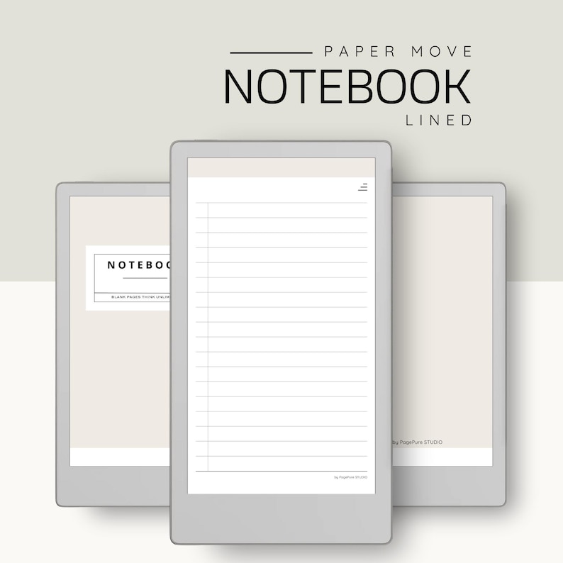 Notebook for Remarkable Pro Move, Minimalist Design, Remarkable Move ...