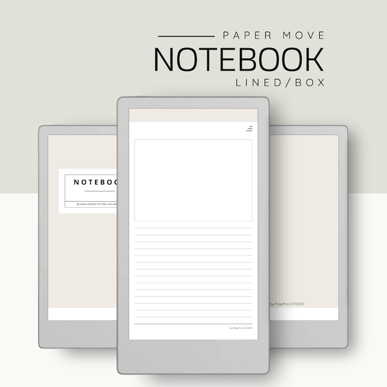 Notebook for Remarkable Pro Move, Minimalist Design, Remarkable Move ...