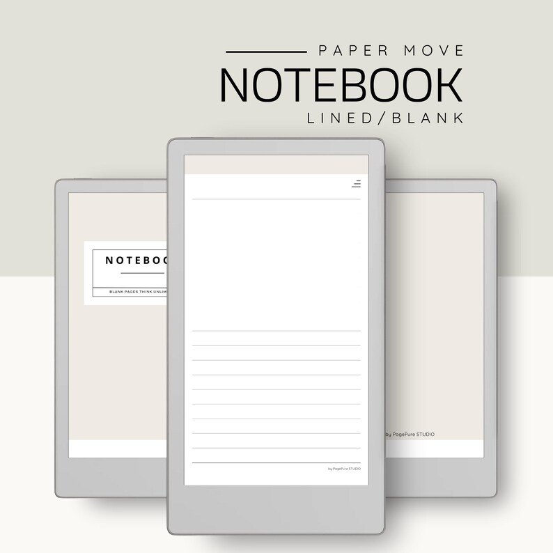 Notebook for Remarkable Pro Move, Minimalist Design, Remarkable Move ...