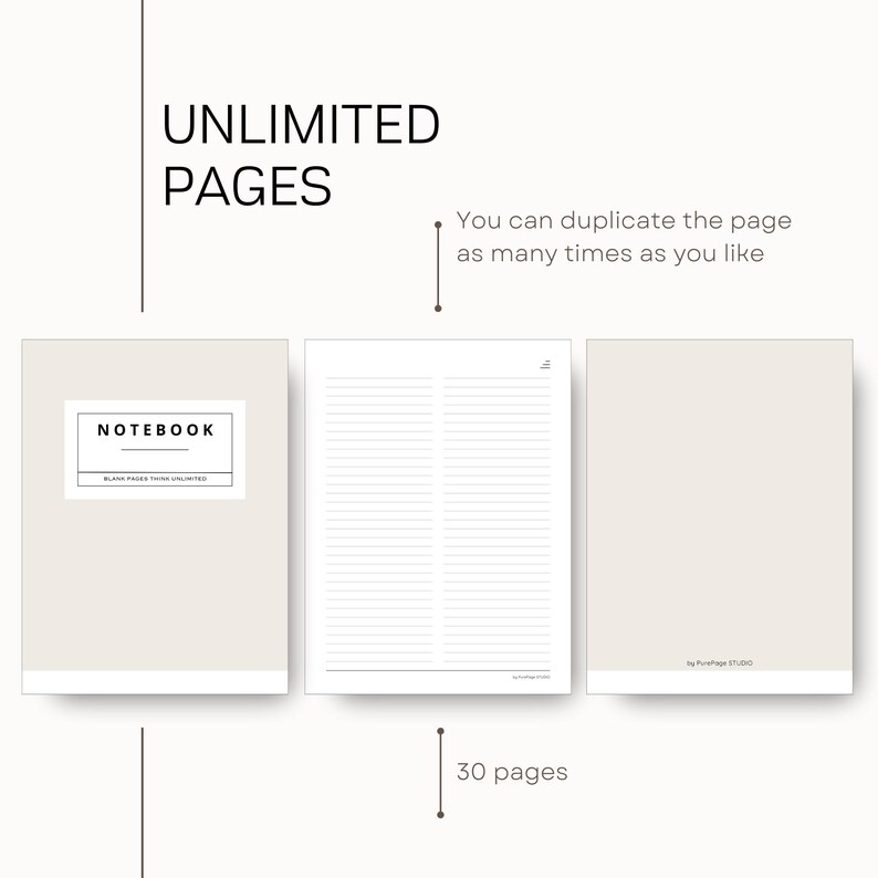 Notebook for Remarkable Paper Pro, Remarkable 2, Minimalist Design ...