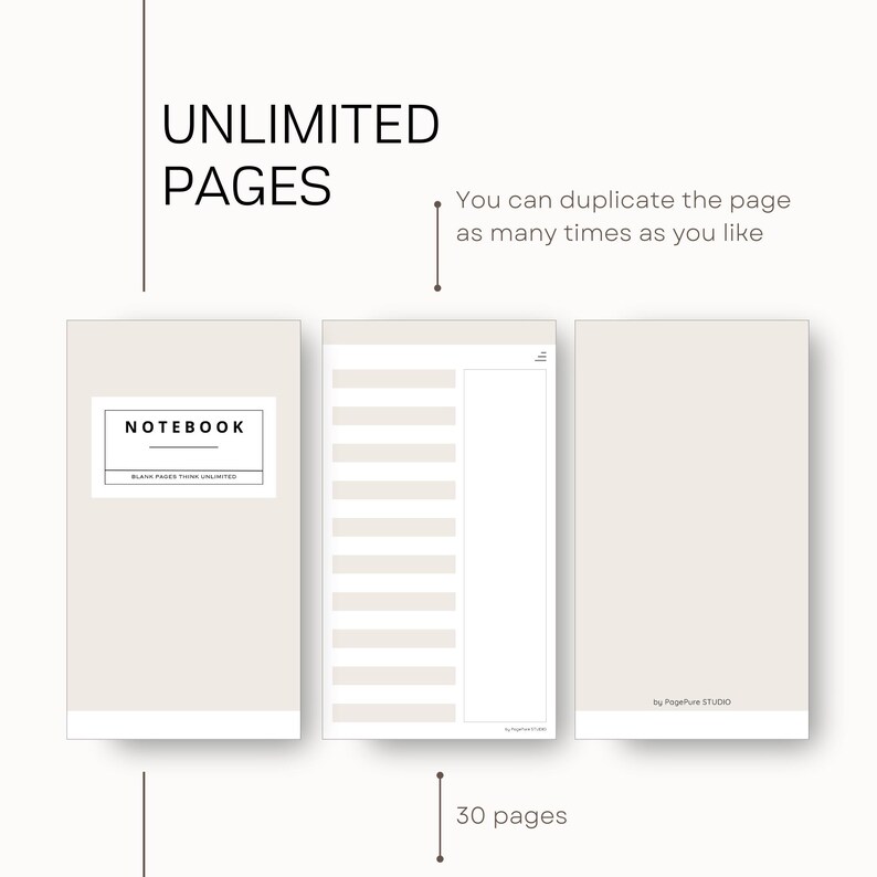 Notebook for Remarkable Pro Move, Minimalist Design, Remarkable Move ...