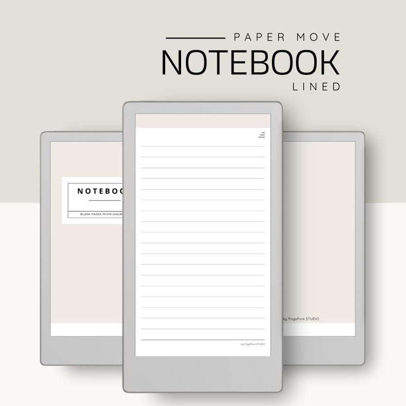 Notebook for Remarkable Pro Move, Minimalist Design, Remarkable Move ...