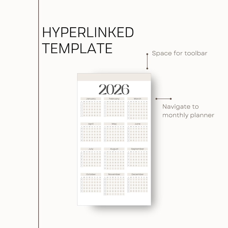 2026 Planner for Remarkable Pro Move, Minimalist Design, Remarkable ...